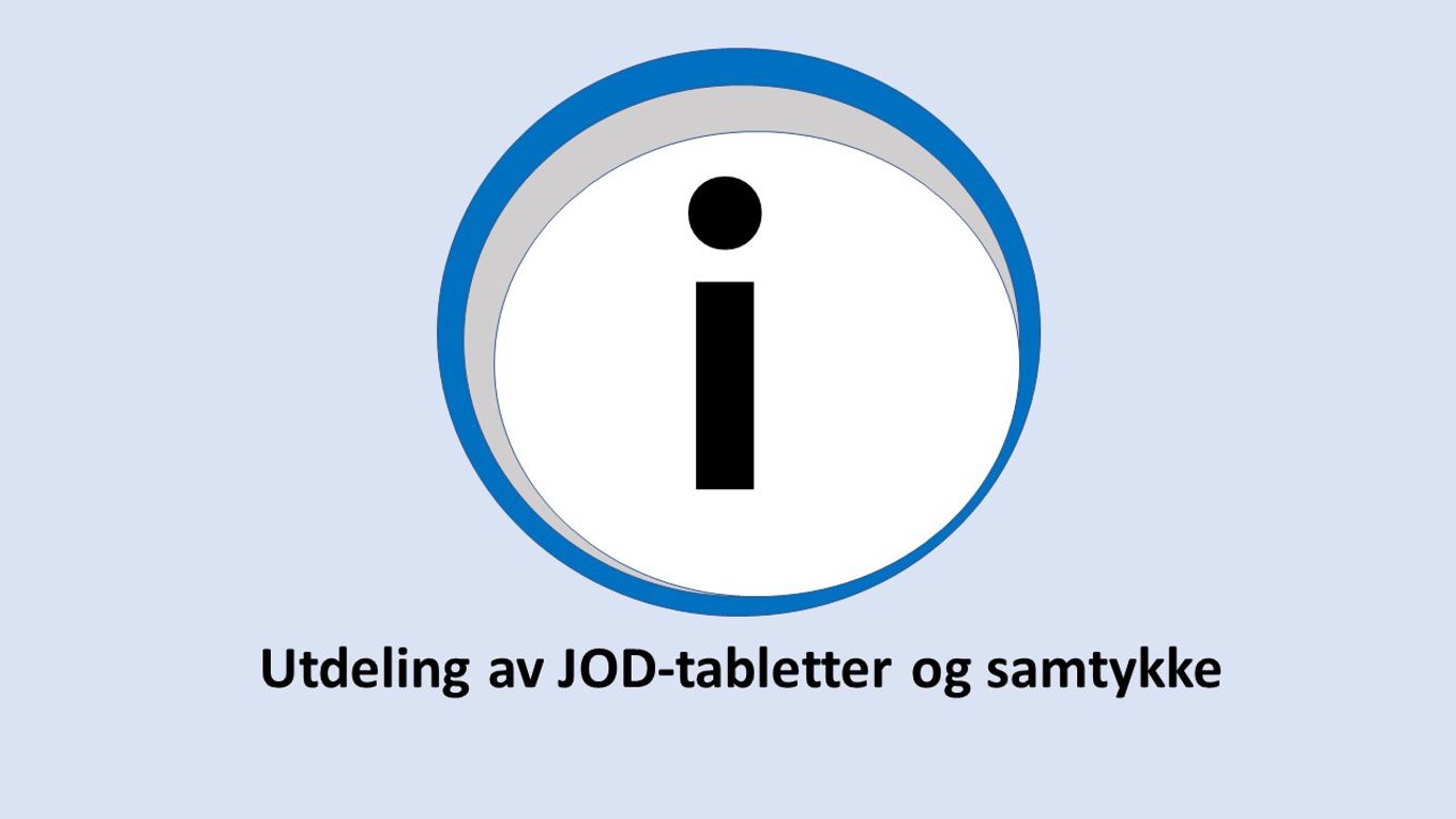 Utdeling av jod-tabletter
